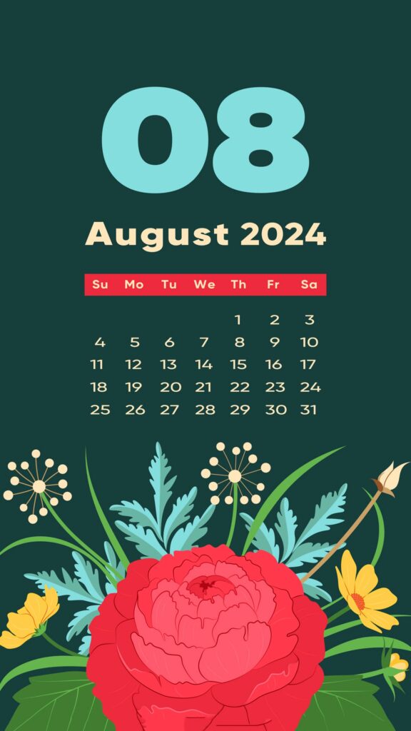 August Calendar 2024 Wallpaper - KoLPaPer - Awesome Free HD Wallpapers